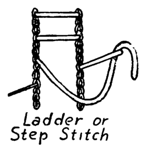 Ladder or Step Stitch Embroidery How-To | French Knots