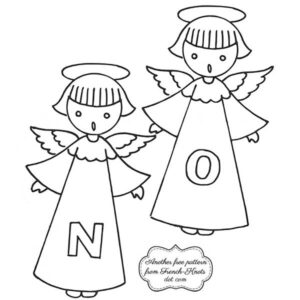 Christmas Joy and Noel Embroidery Patterns | French Knots