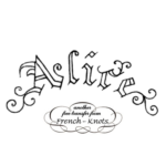 Alice Monogram Embroidery Patterns | French Knots