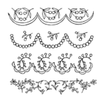 Medium Edgings - Embroidery Patterns | French Knots