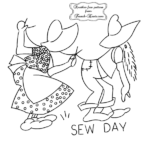 Hillbilly Couple DOW Embroidery Pattern Set | French Knots