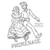 Square Dancers Embroidery Patterns | French Knots