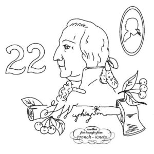 George Washington - Betsy Ross - Embroidery Patterns | French Knots