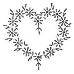 Lazy Daisy Heart Embroidery Patterns | French Knots
