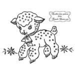 Baby Lamb Embroidery Patterns | French Knots