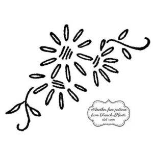 Flowers - Sprigs Embroidery Patterns | French Knots