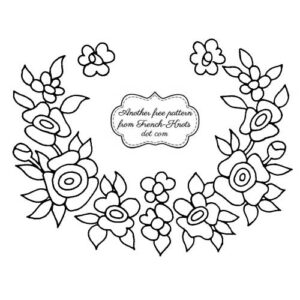 Beautiful Roses - Embroidery Patterns | French Knots