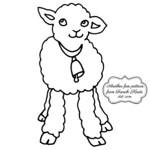 Adorable Lamb Embroidery Patterns | French Knots