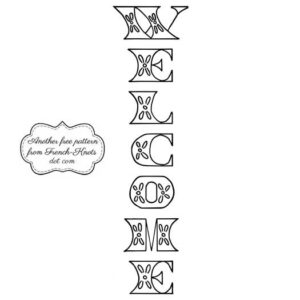 Welcoming Words Embroidery Patterns | French Knots